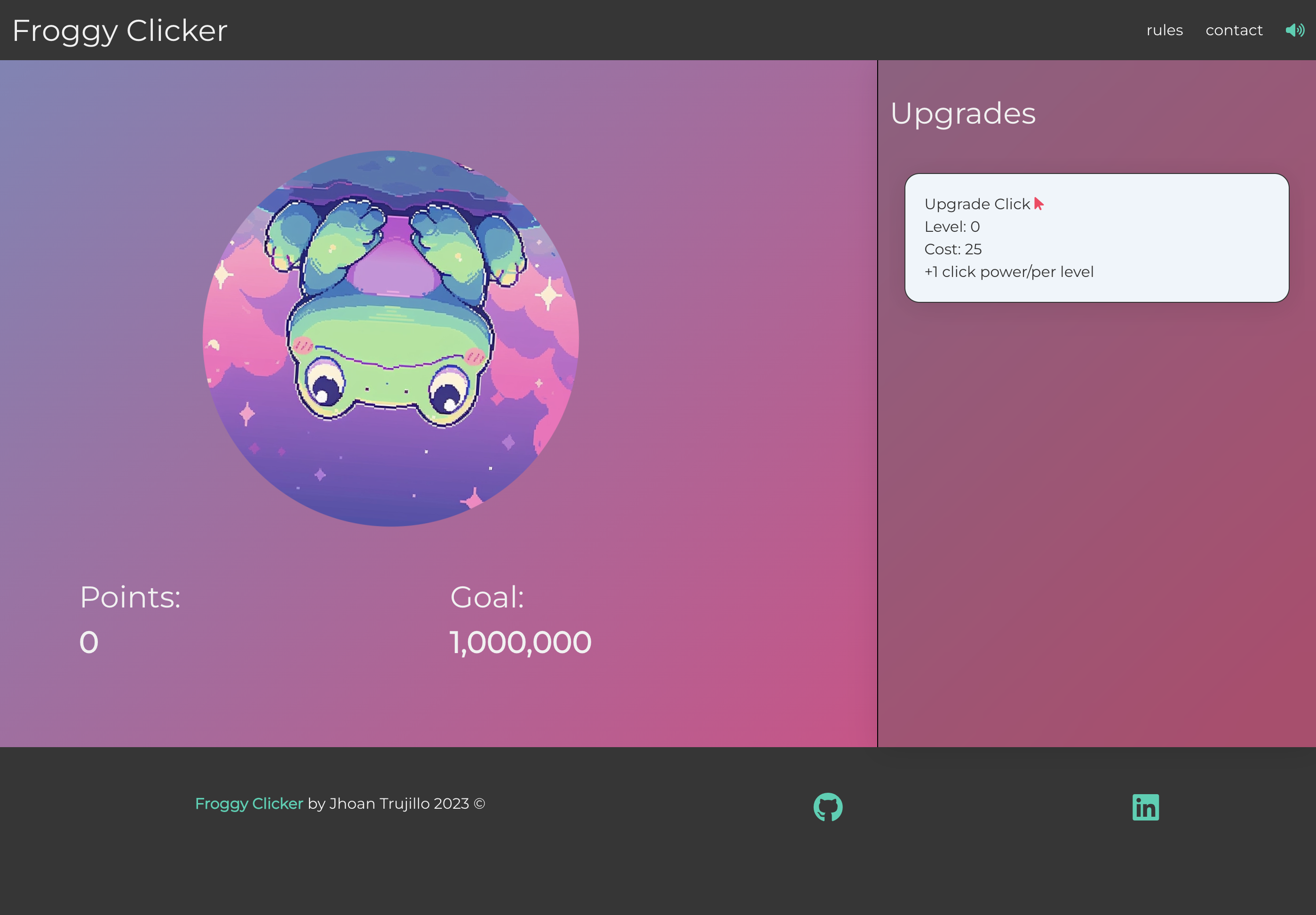 GitHub - jhoanTrujillo/pp2_froggy_clicker: The second project for the code institute full stack ...
